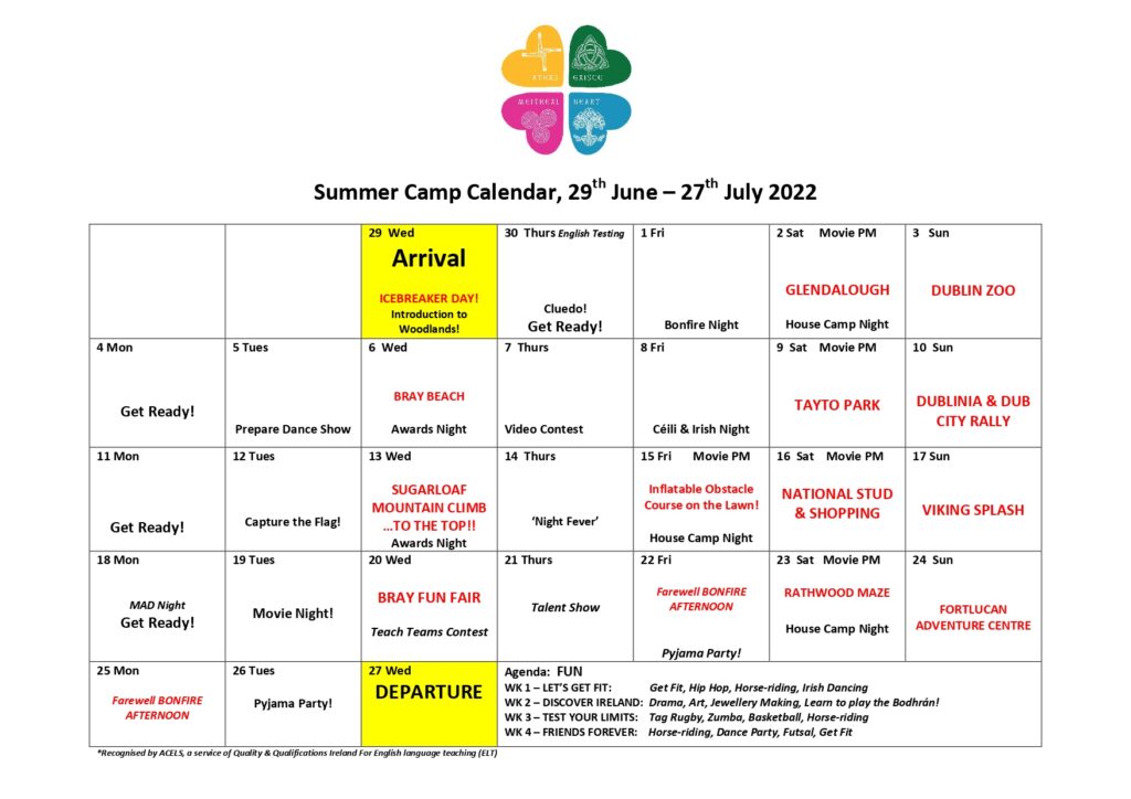 Calendar - Woodlands Academy